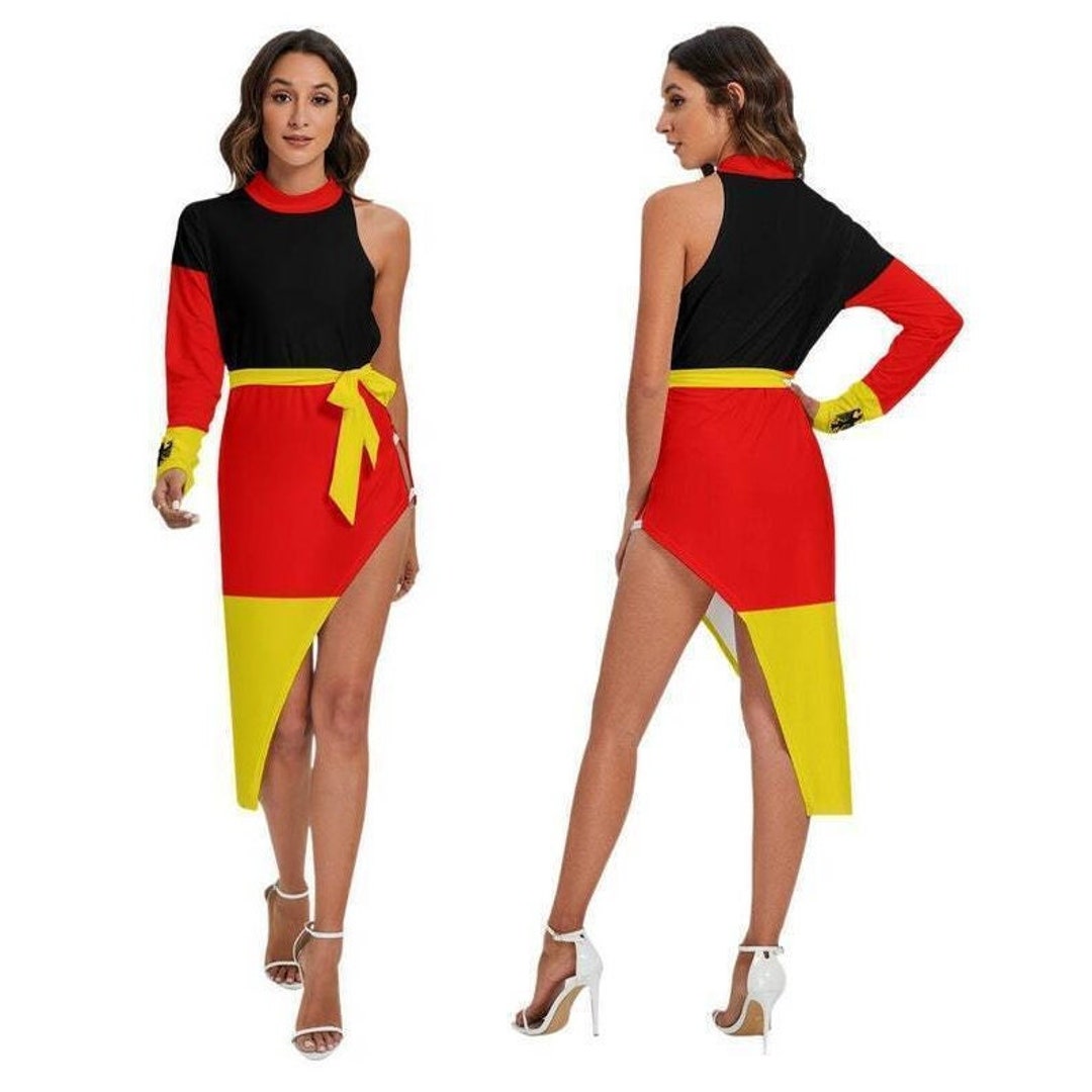 Germany Women Dress German Flag Ladies Design Ts European Etsy