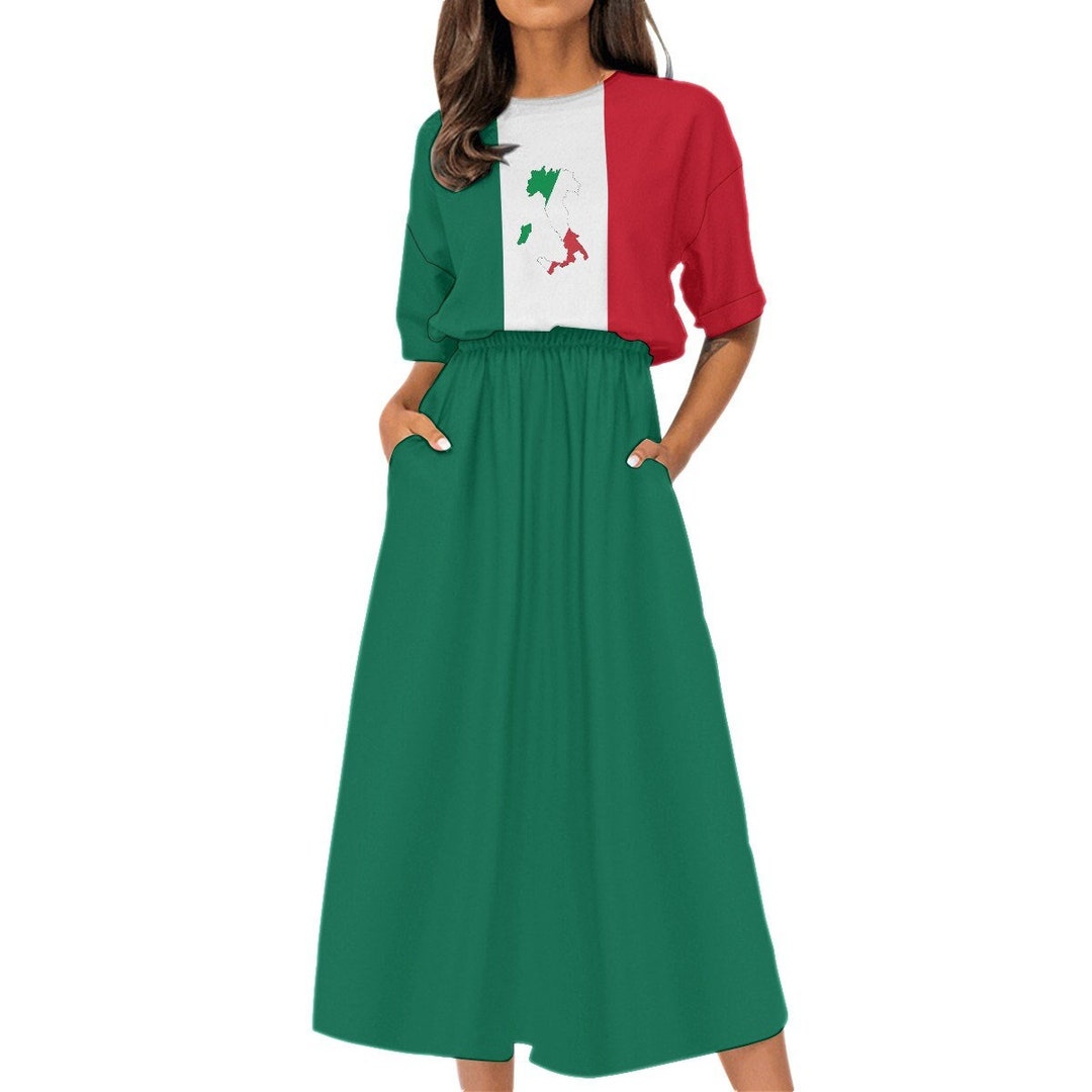 Italian Dress, Italy, Flag, Women, Ladies, Teens, Girls, Italian Flag ...