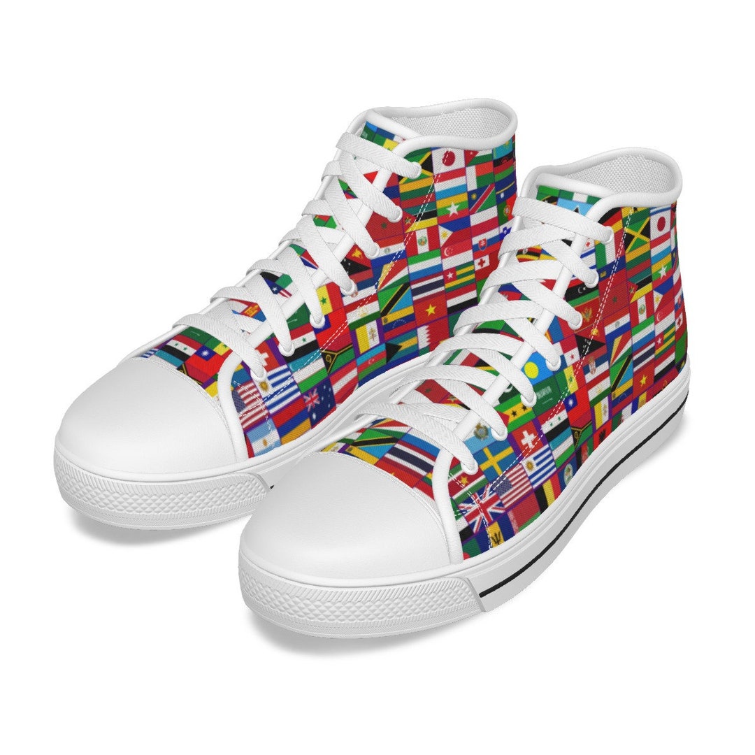 Flags Kid's Shoes, Print, Countries Flags, World Flag, Design, Nations ...