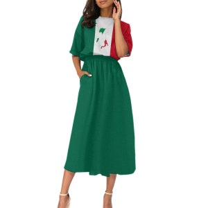 Italian Dress, Italy, Flag, Women, Ladies, Teens, Girls, Italian Flag ...