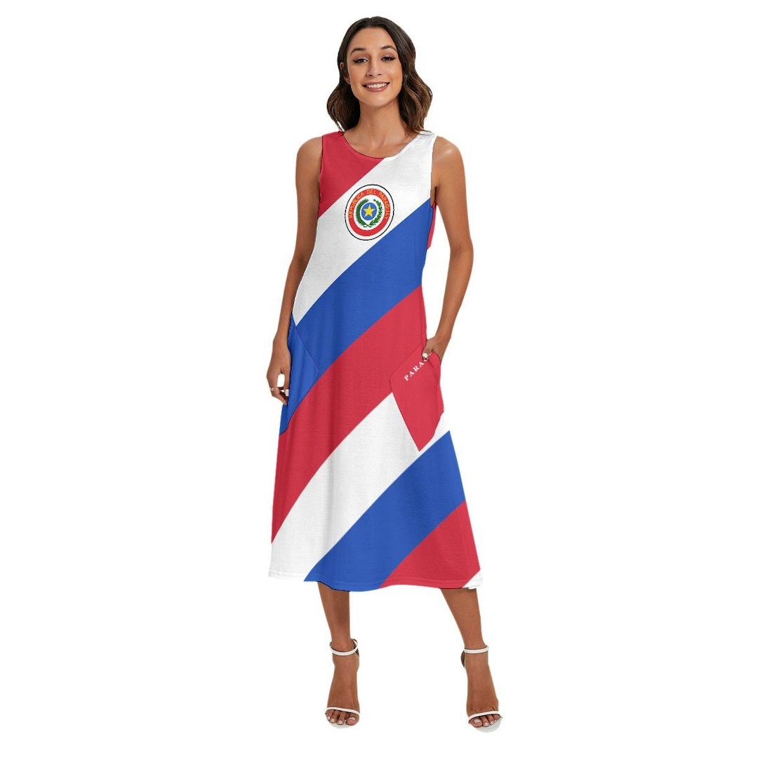 Paraguay Women's Dress, Paraguayan, Flag, Ladies, Teens, Girls, Gifts ...