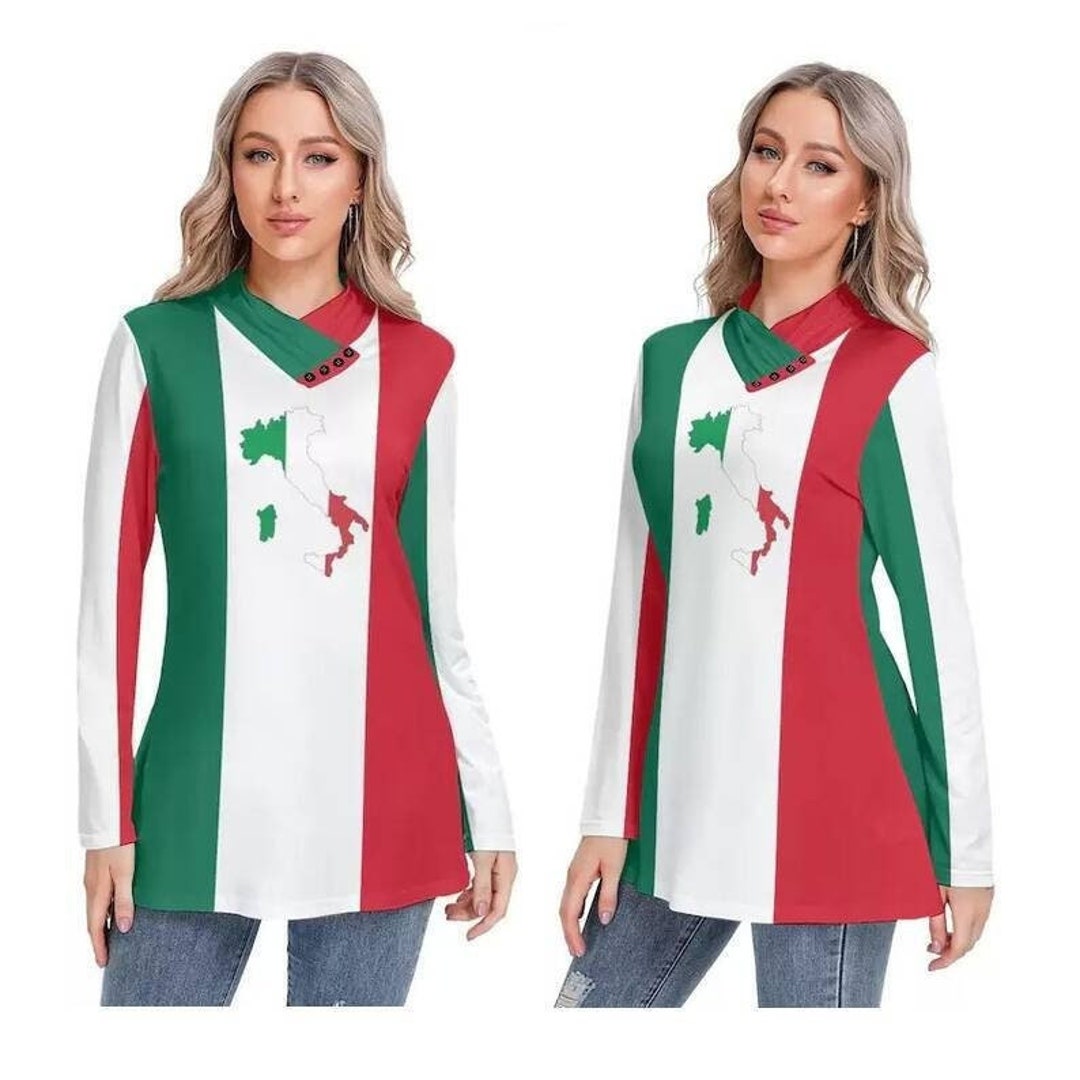 Italian Flag Women's Blouse, Italy Flag, Blouse, Design, Rome, Milan ...