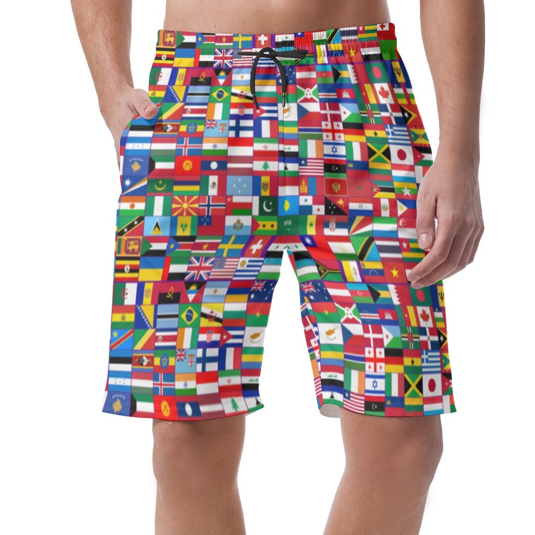 Flags Men's Short Pants Flags Pattern Men Teens Gifts - Etsy