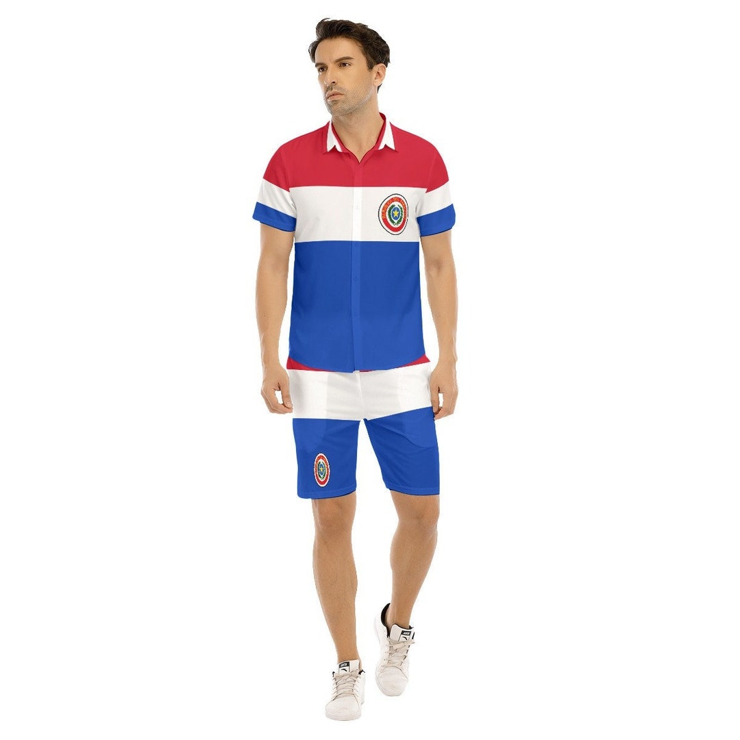Paraguayan Flag Men's Shirt, Shorts, Suit, Paraguay Flag, Design, Gifts ...