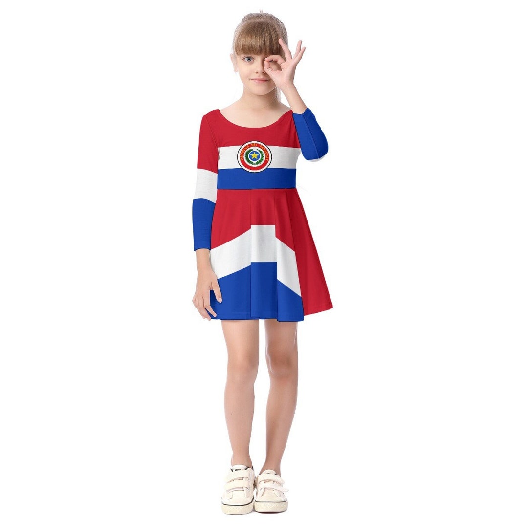 Paraguay Girls Dress, Paraguay Flag, Kids, Teens, Girl, Gifts, Design ...
