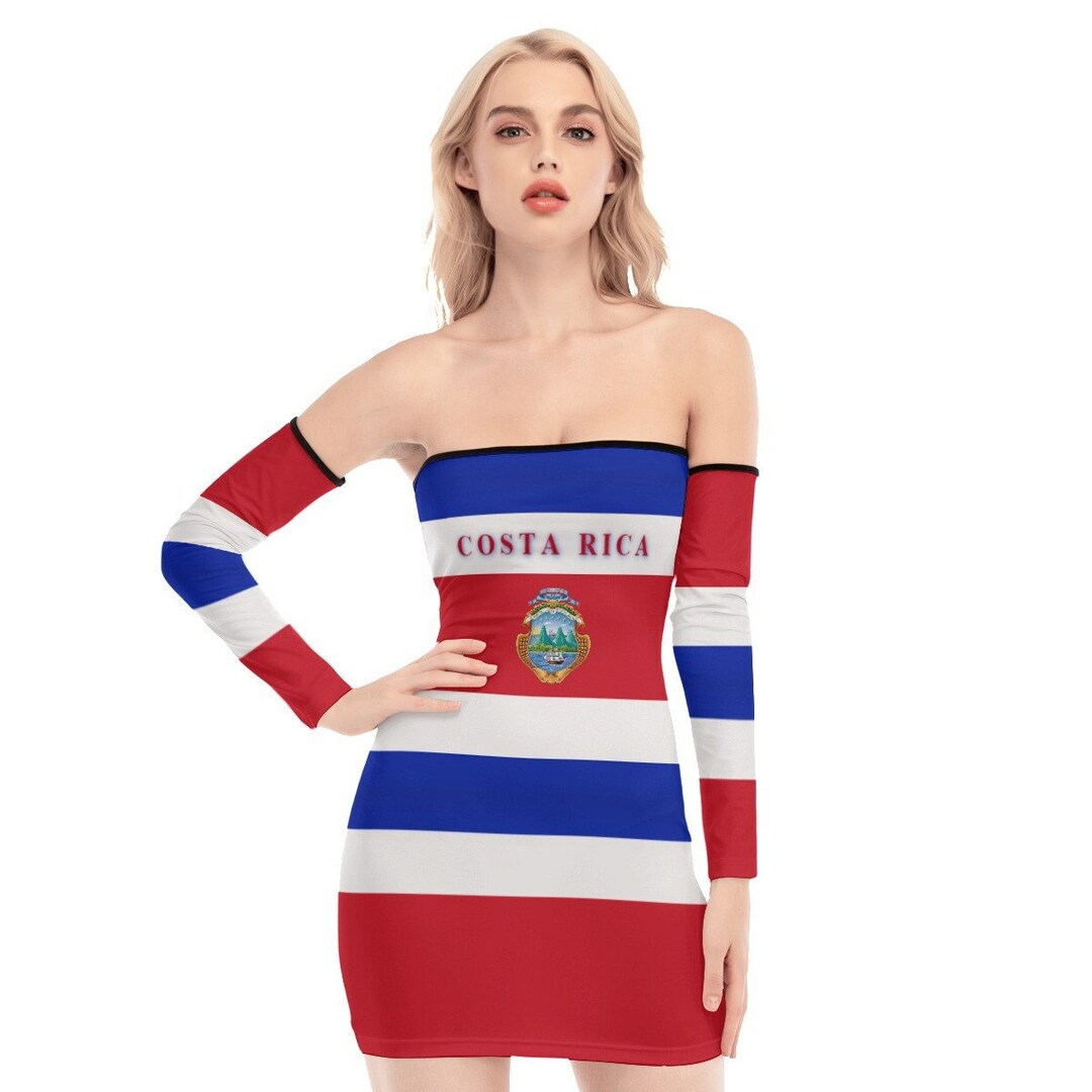 Costa Rica Shirt, Costa Rican, Flag, Arm Sleeves, Women, Ladies, Teens ...