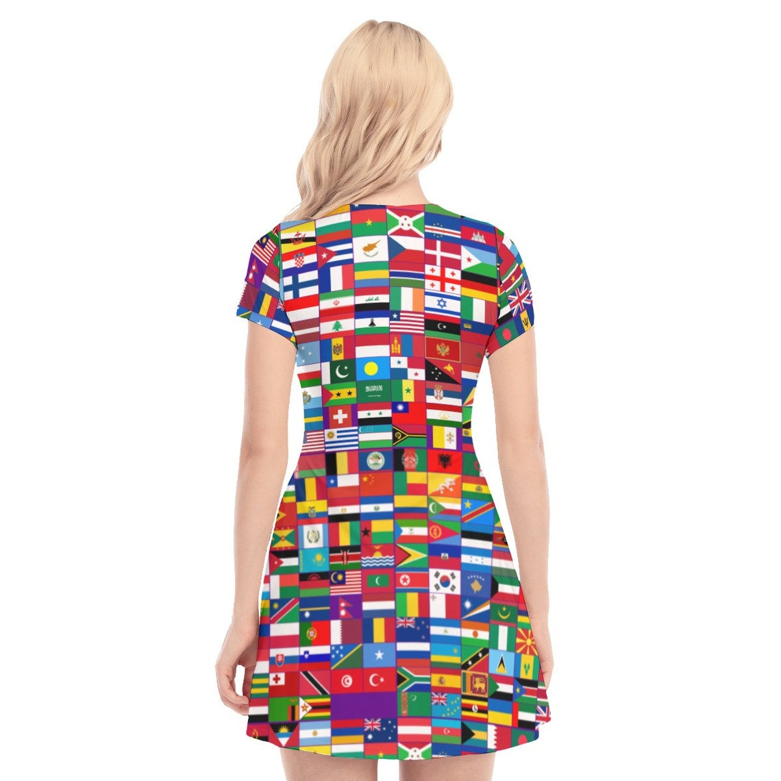 All Flags Dress, World Flags, Design, Ladies, Teens, Women, Gifts ...