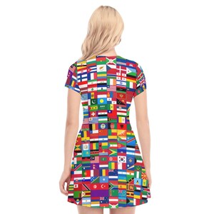 All Flags Dress, World Flags, Design, Ladies, Teens, Women, Gifts ...