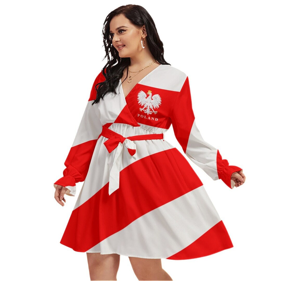 Polish Dress, plus Size, Poland, Flag, Design, Women, Ladies, Teens ...