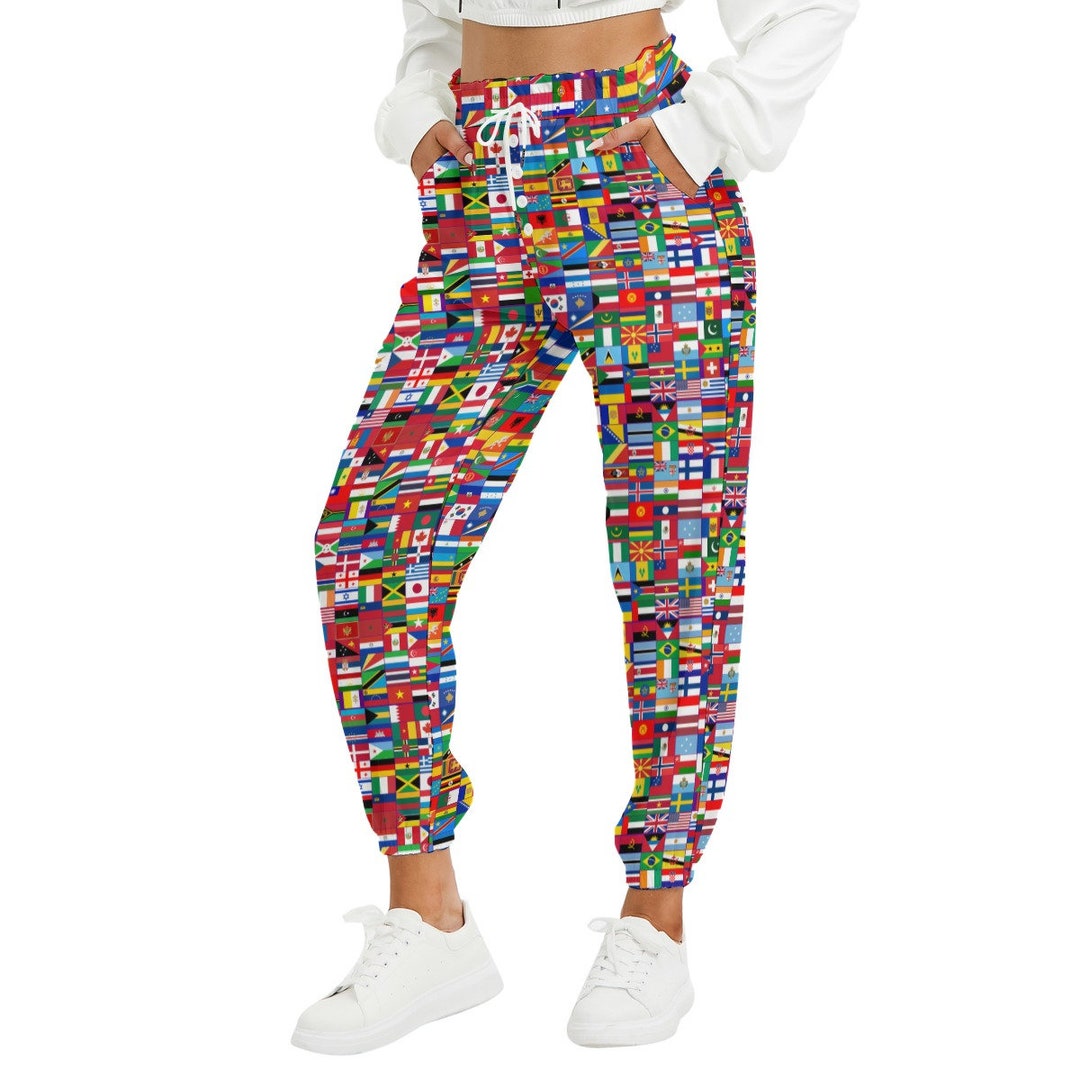 All Flags Women's Pants, World Flags, Flags, Gifts, Countries Flags ...