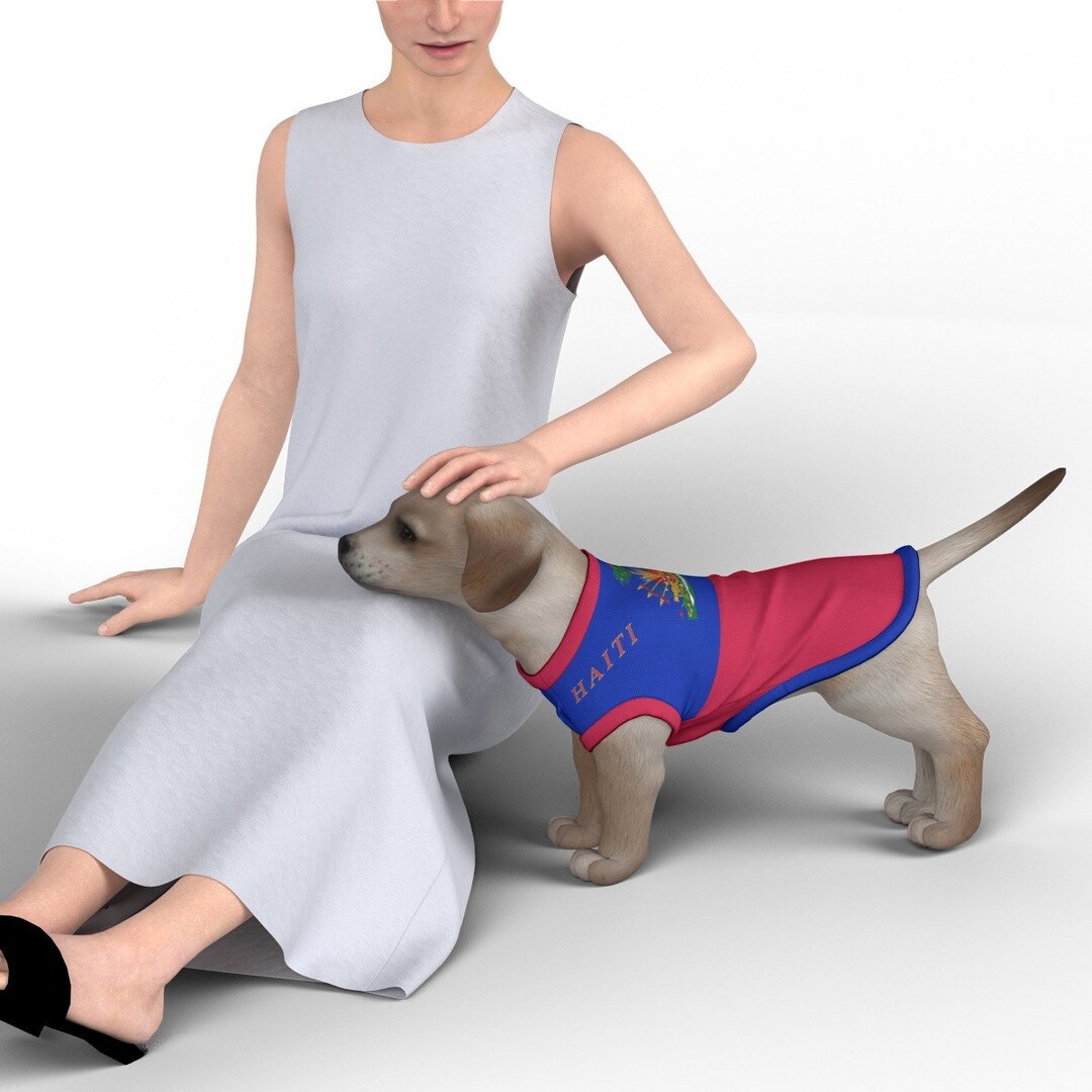Haitian Flag Dog's Tank Top Haiti Flag Small Pets - Etsy