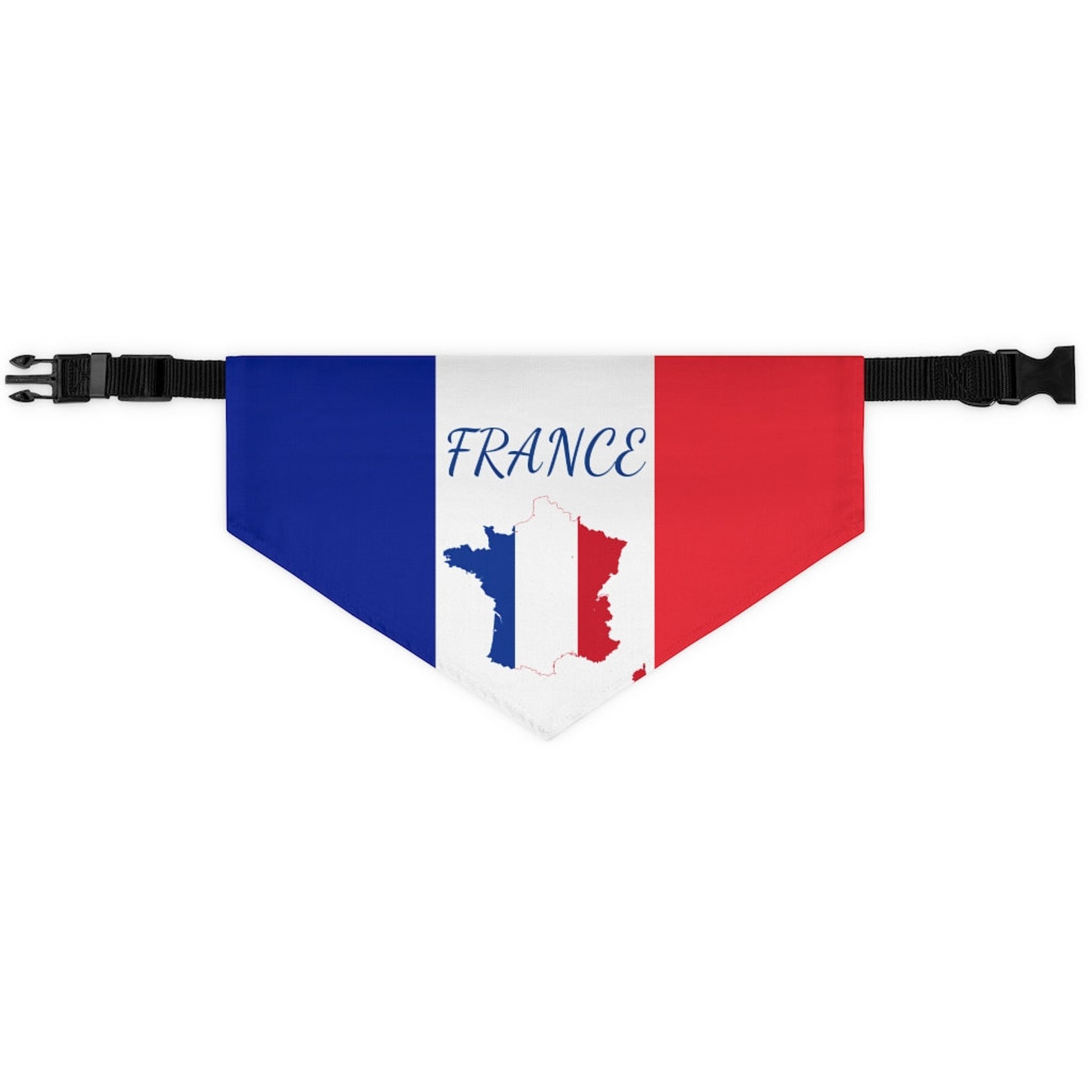 French Pets Collar Bandana France Flag Cute Puppy - Etsy