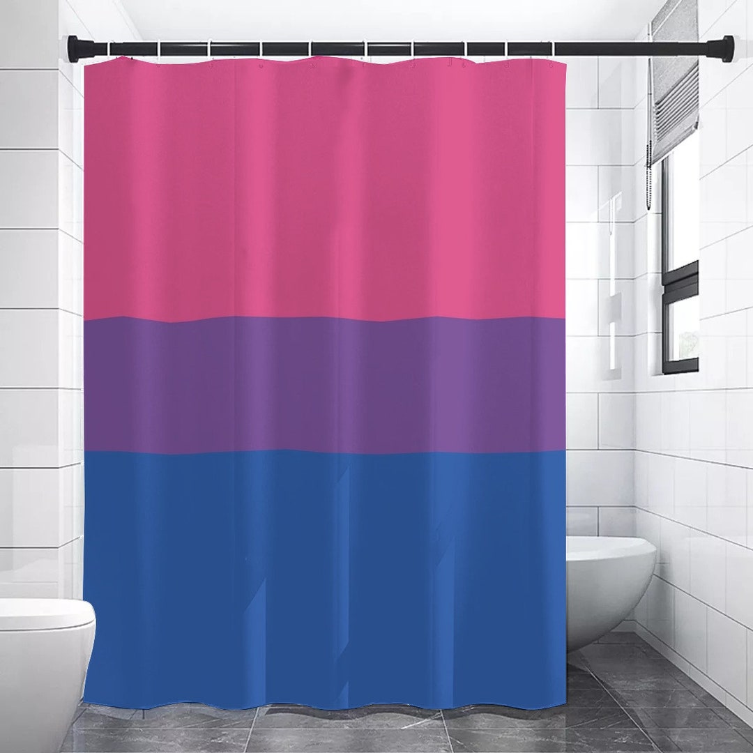 Lgbt Shower Curtains Bisexual Flag Gay Lesbian Gay Pride Rainbow