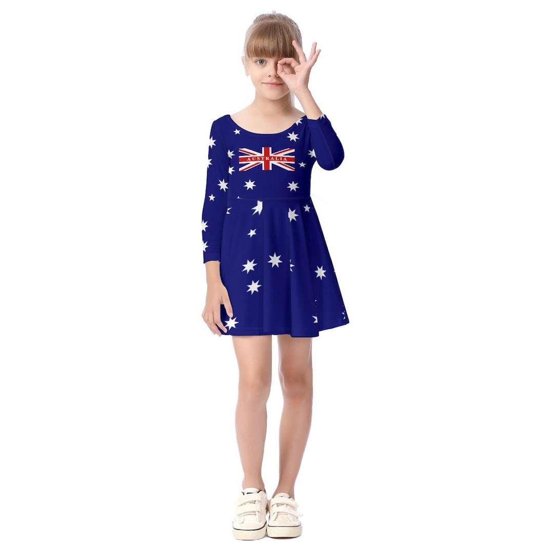 Australia Girls Dress, Australian Flag, Kids, Teens, Girl, Gifts ...
