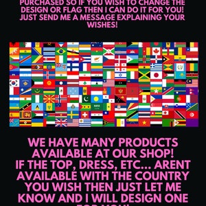 All Flags Dress, World Flags, Design, Ladies, Teens, Women, Gifts ...