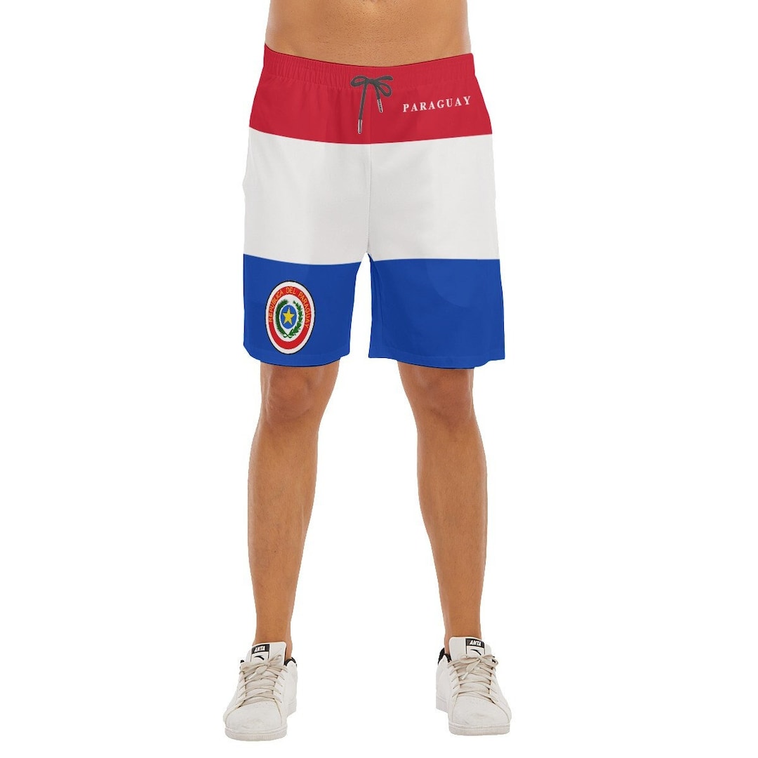 Paraguayan Flag Men's Beach Shorts, Paraguay, Flag, Design, Gifts, Men ...