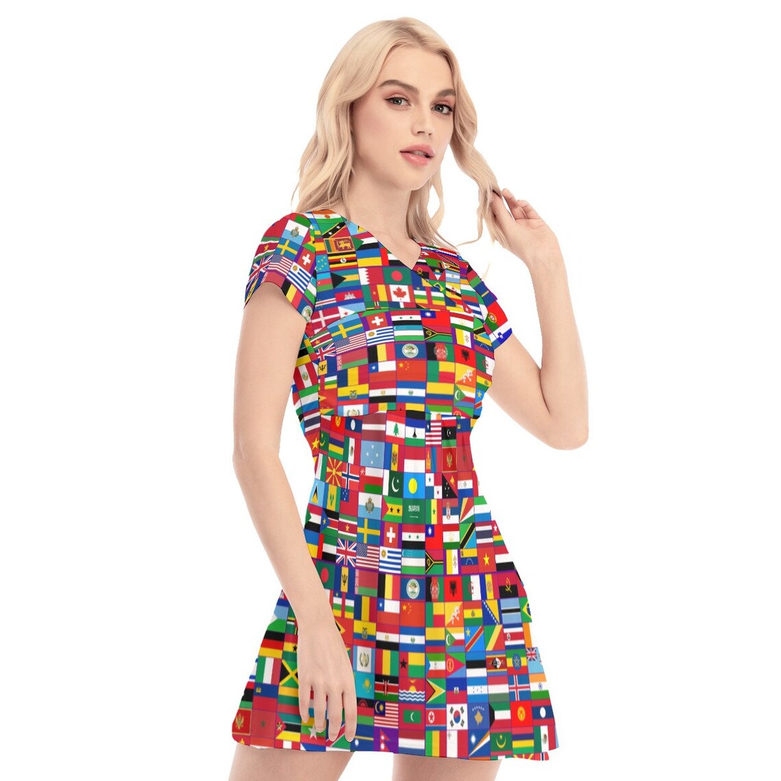 All Flags Dress, World Flags, Design, Ladies, Teens, Women, Gifts ...