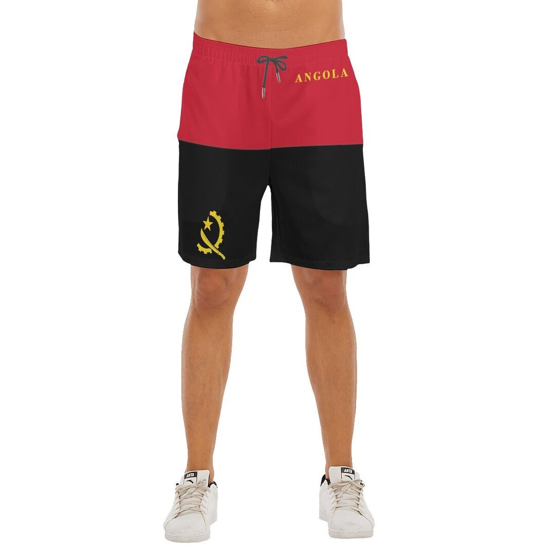 Angolan Flag Men's Beach Shorts, Angola Flag, Design, Gifts, Men, Teens ...