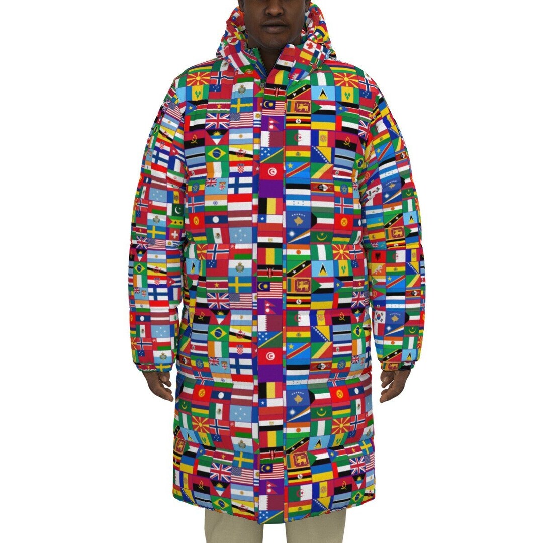 Flags Jacket, Unisex, Flags Pattern, Women, Men, Teens, Gifts, Earth ...