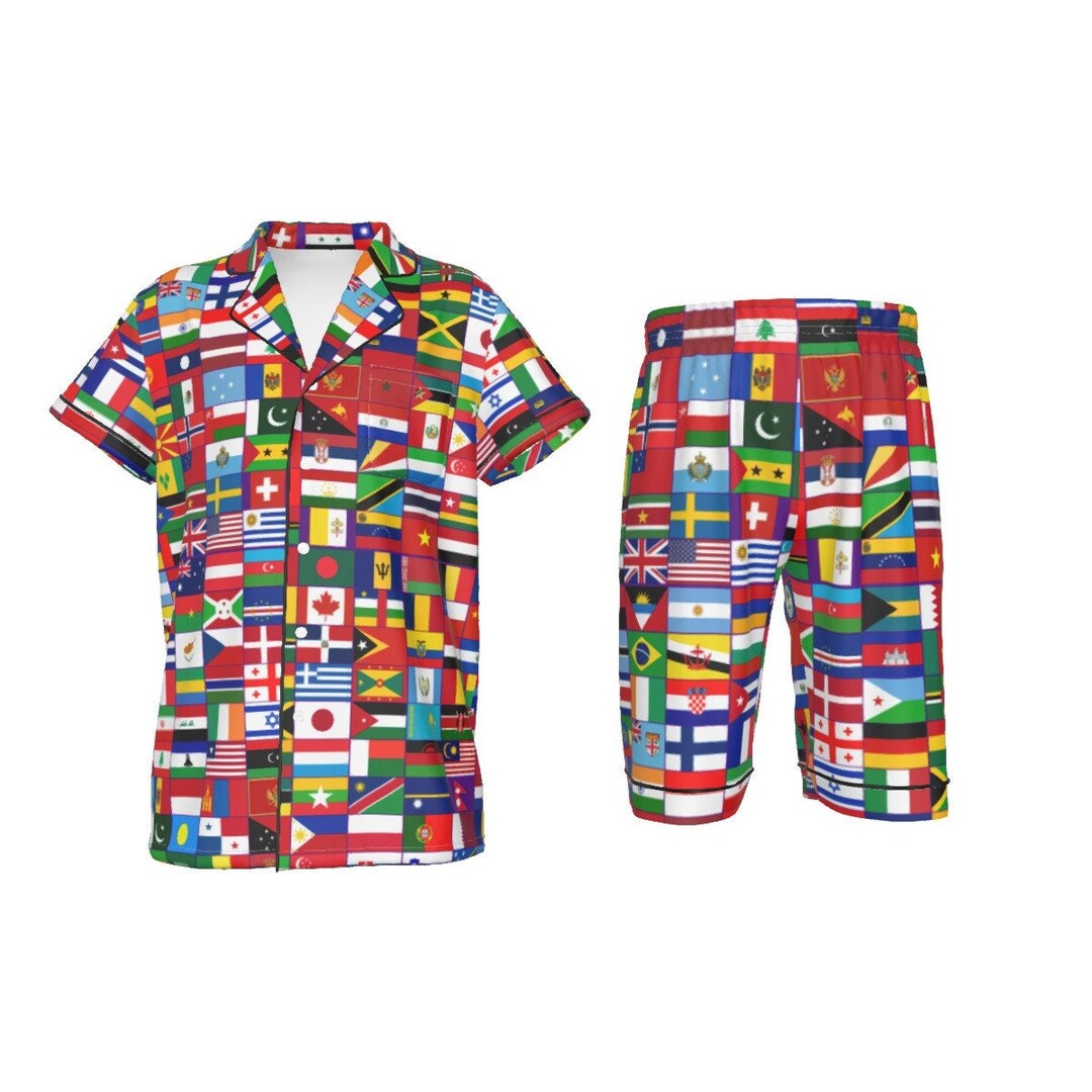All Flags Kids, Pajamas, World, Flags, Design, Girls, Boys, Teens, Kid ...