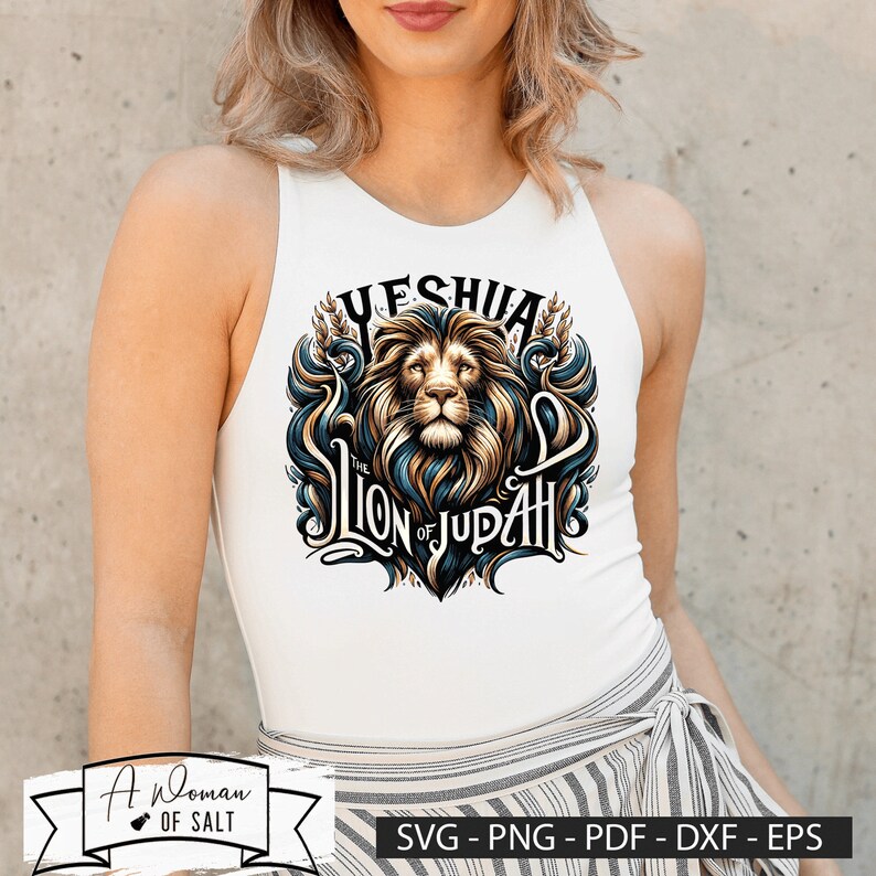 Yeshua the Lion of Judah - Svg/png/eps/pdf/dxf Christian Digital Files ...