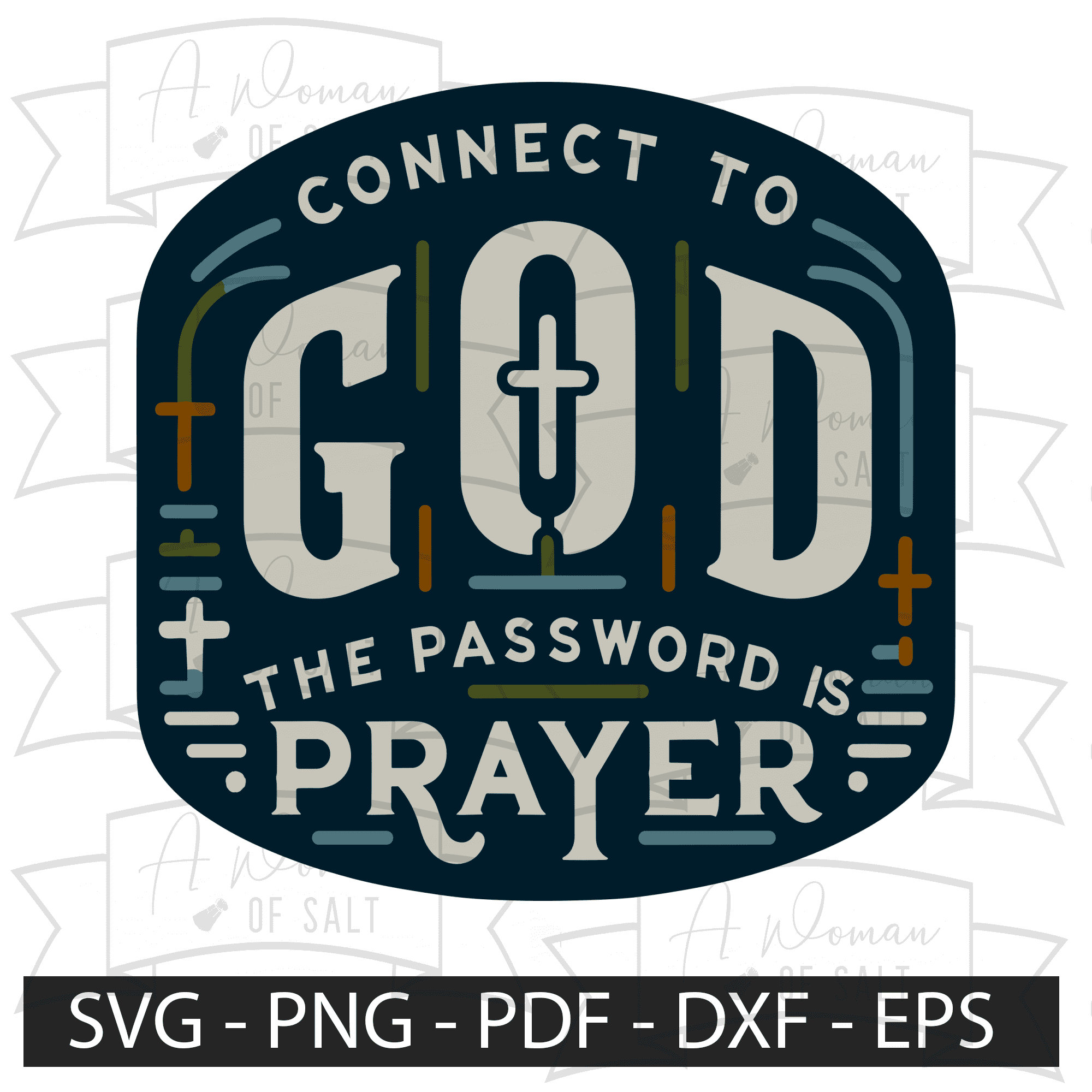 Connect to God Prayer Svg, Worship Jesus Design, Faith & Worship ...