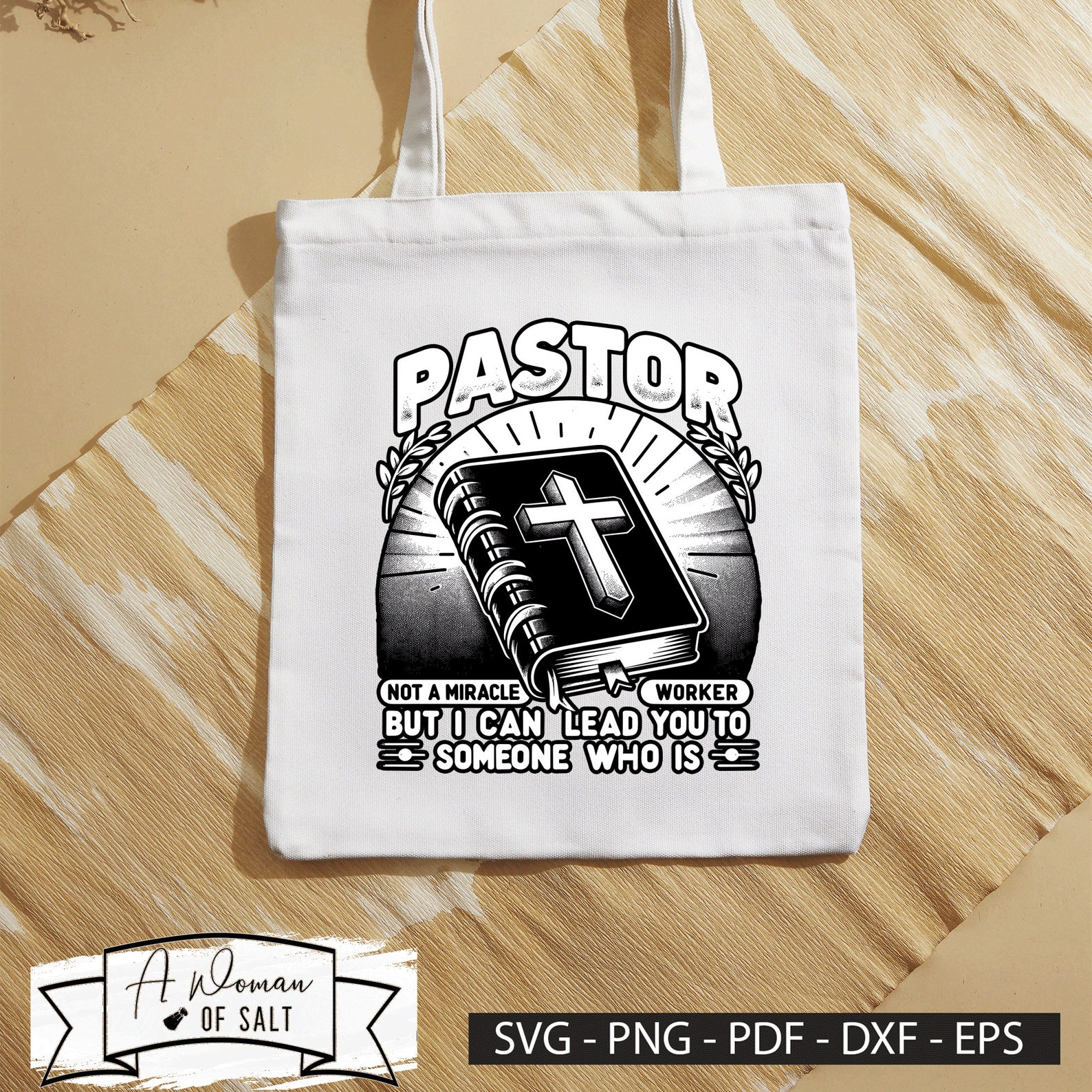 Pastor Svg & Png Files | Pastor Not a Miracle Worker Christian Digital ...