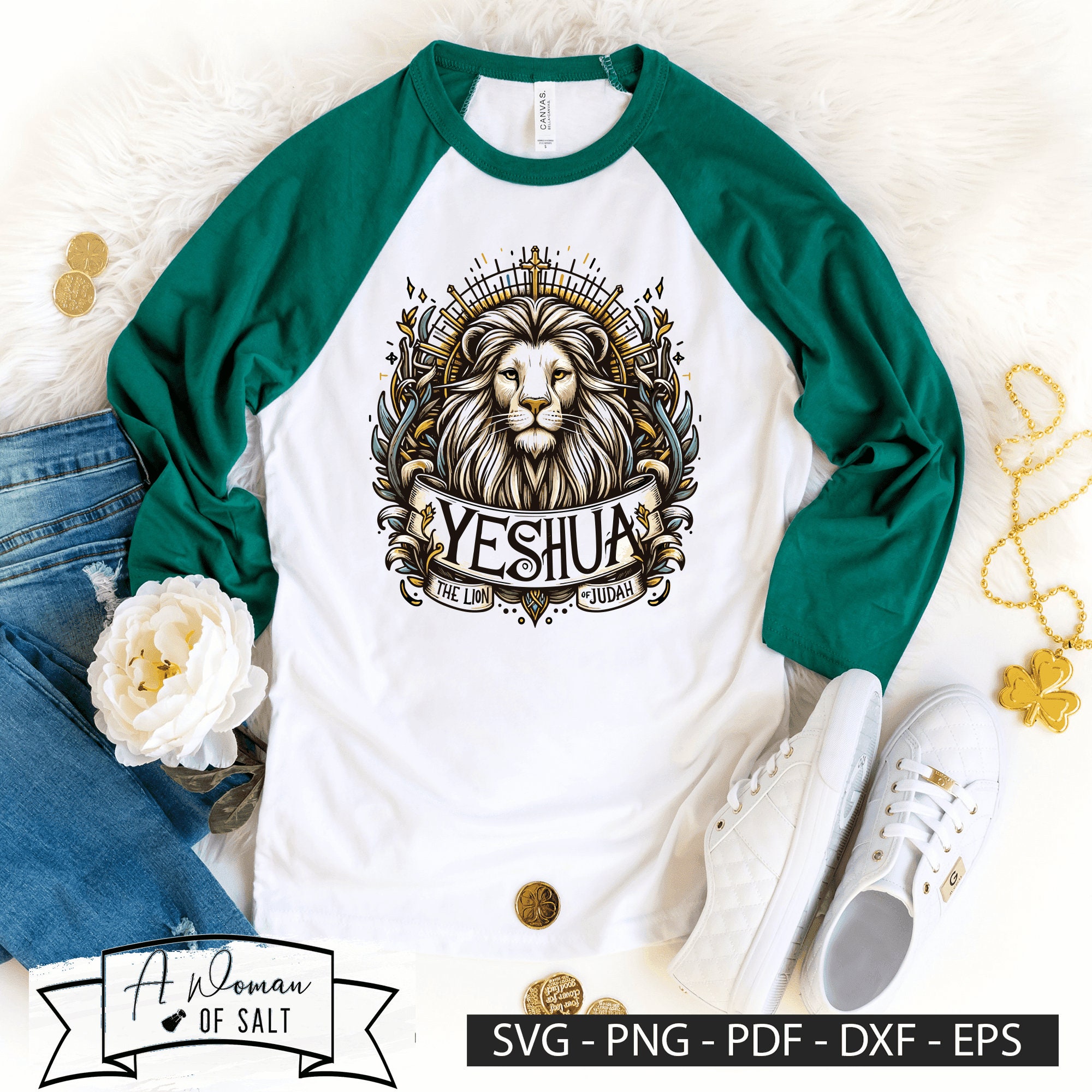 Yeshua the Lion of Judah - Christian Svg, Png, Eps, Pdf, Dxf Files ...