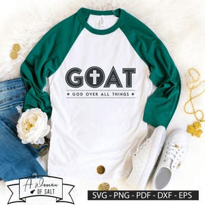 Goat God Over All Things Svg Png Eps Pdf Dxf Christian Digital Cutting ...