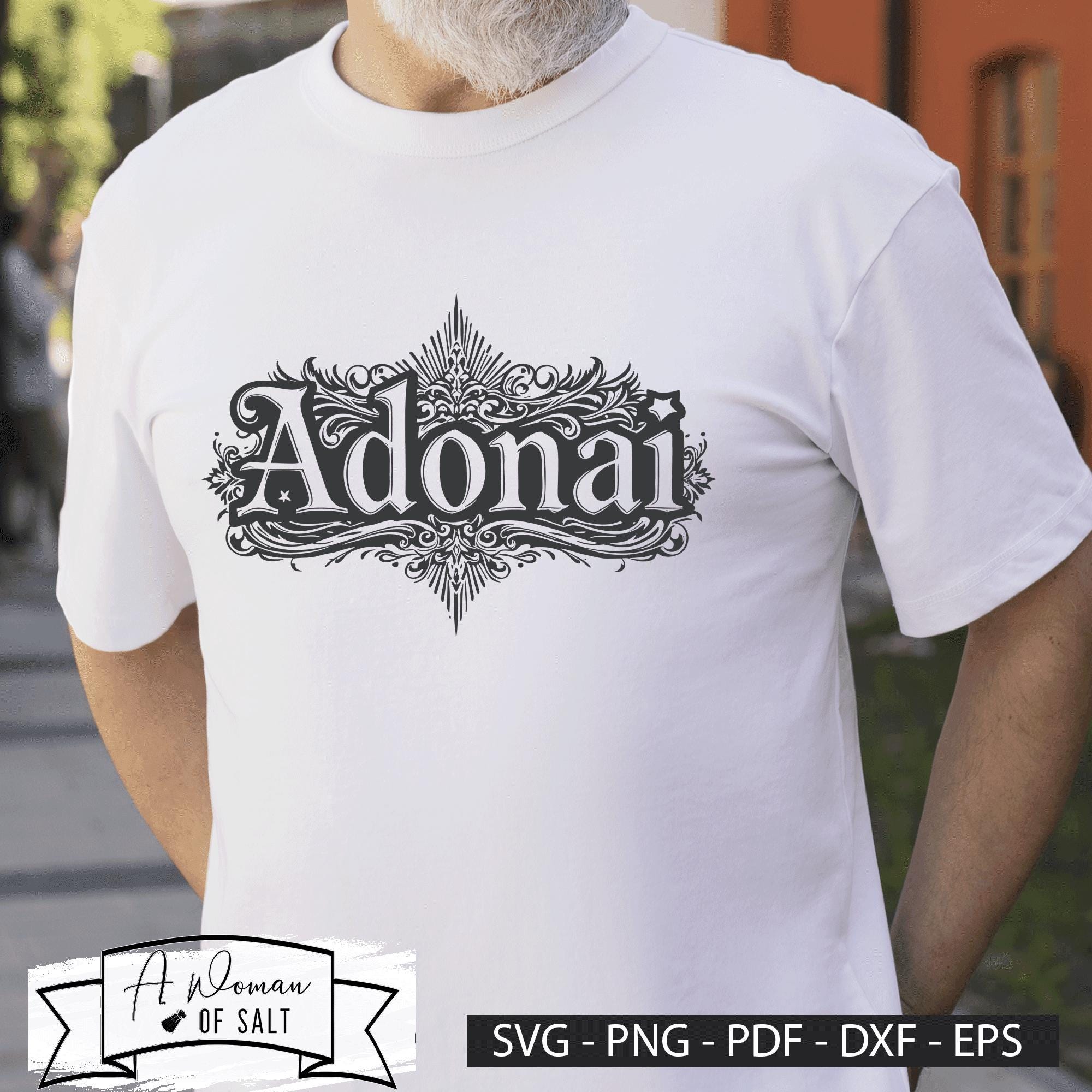 Adonai Svg Png Eps Pdf Dxf Christian Faith Sublimation Digital Files ...