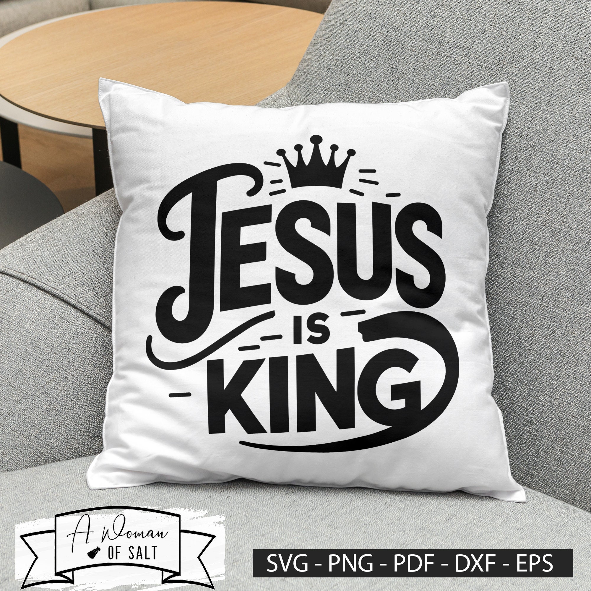 Jesus is King SVG - Christian Graphics Bundle | Scripture Vectors | God ...