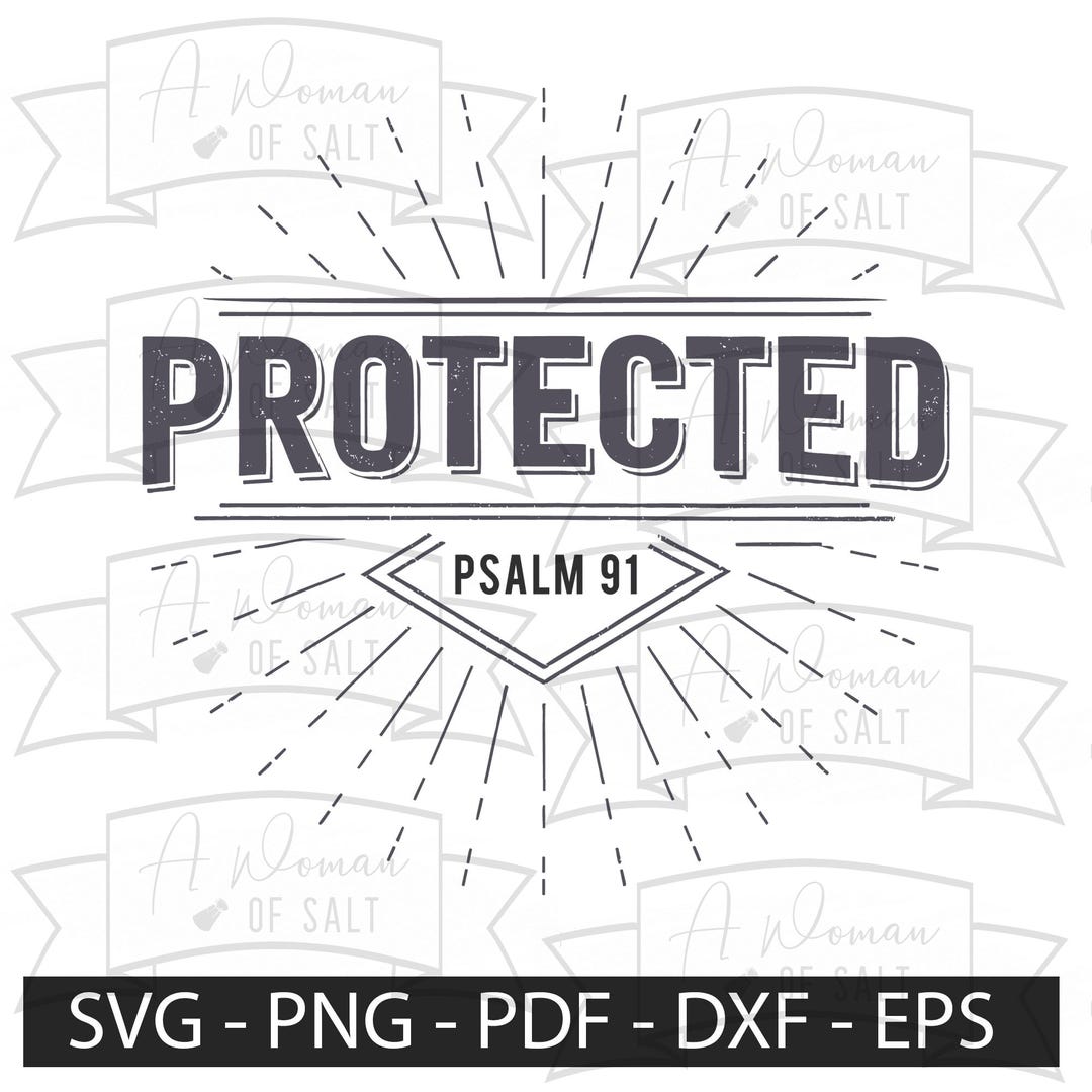 Psalm 91 Christian Sublimation Bundle Svg Png Eps Pdf Dxf Bible Verse ...