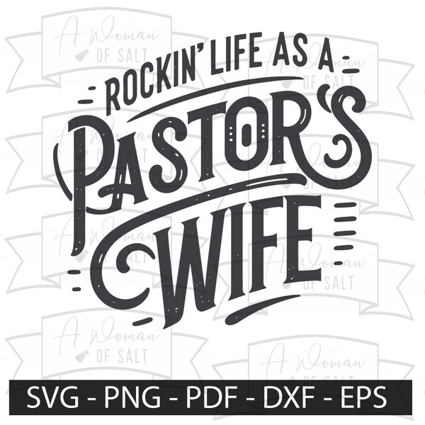 Pastor Wife Life Svg Etsy