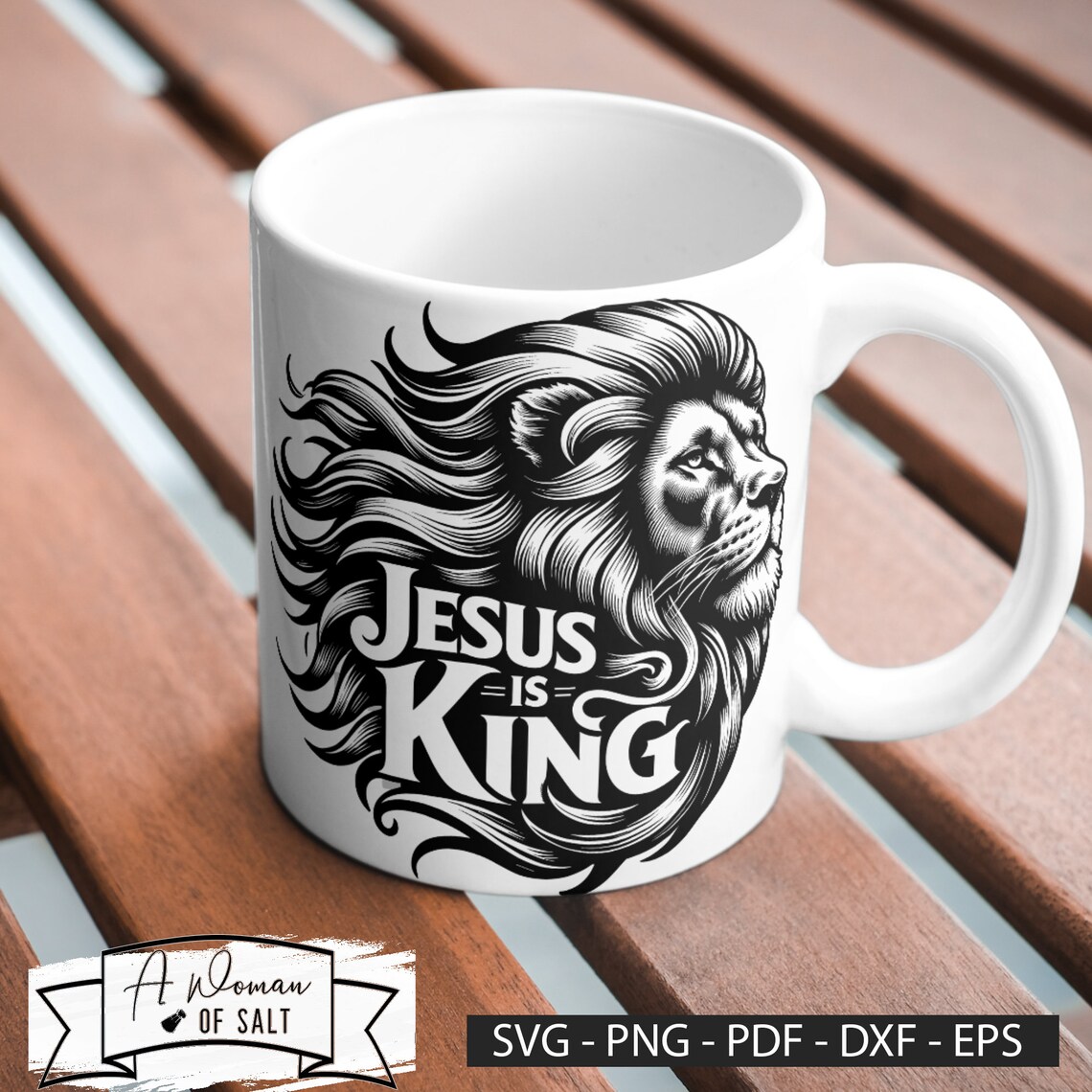Jesus is King Svg Png Eps Pdf Dxf, God Svg, Holy Svg, Scripture Svg ...