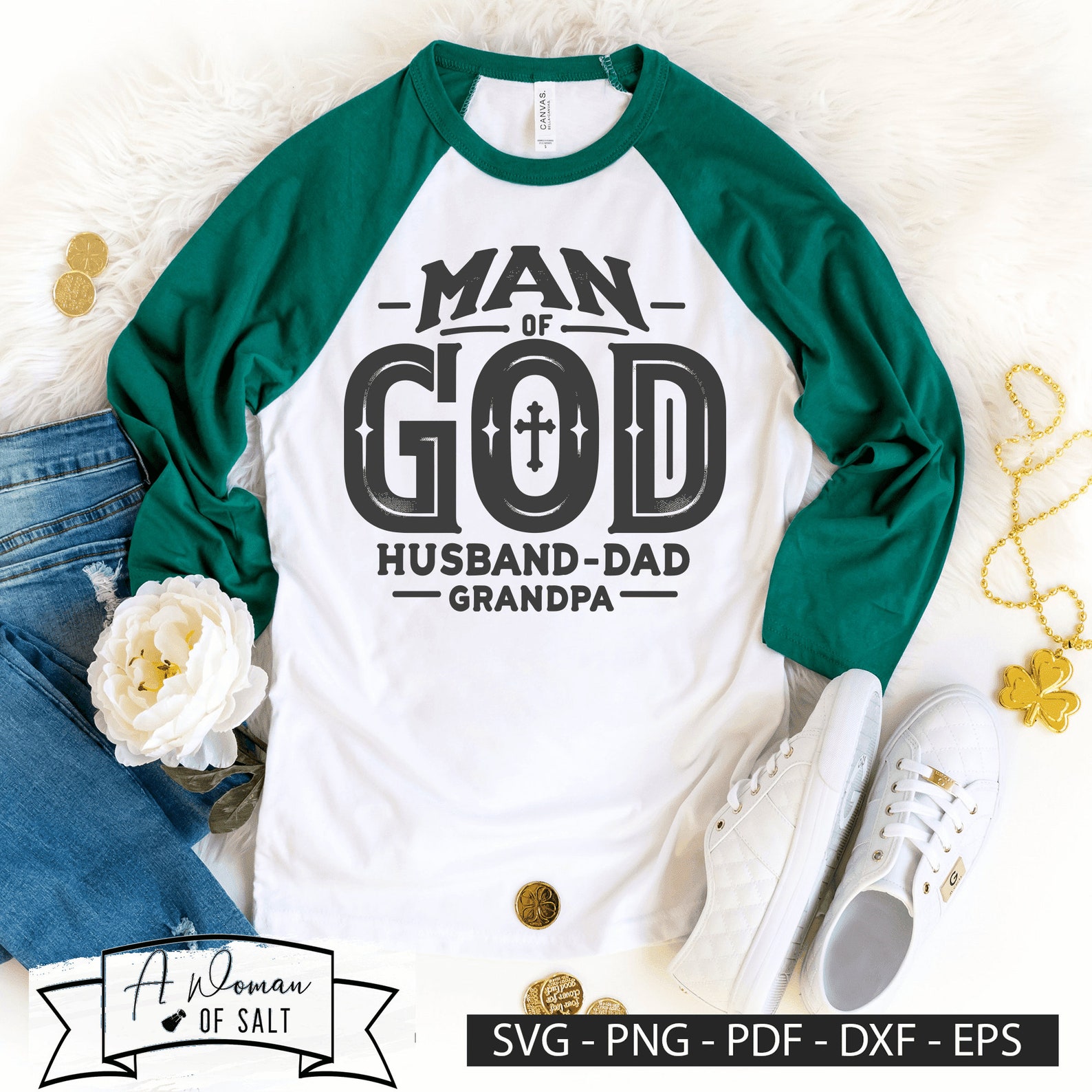 Christian Dad Svg Bundle Man of God Husband Dad Grandpa, Bible Verse ...