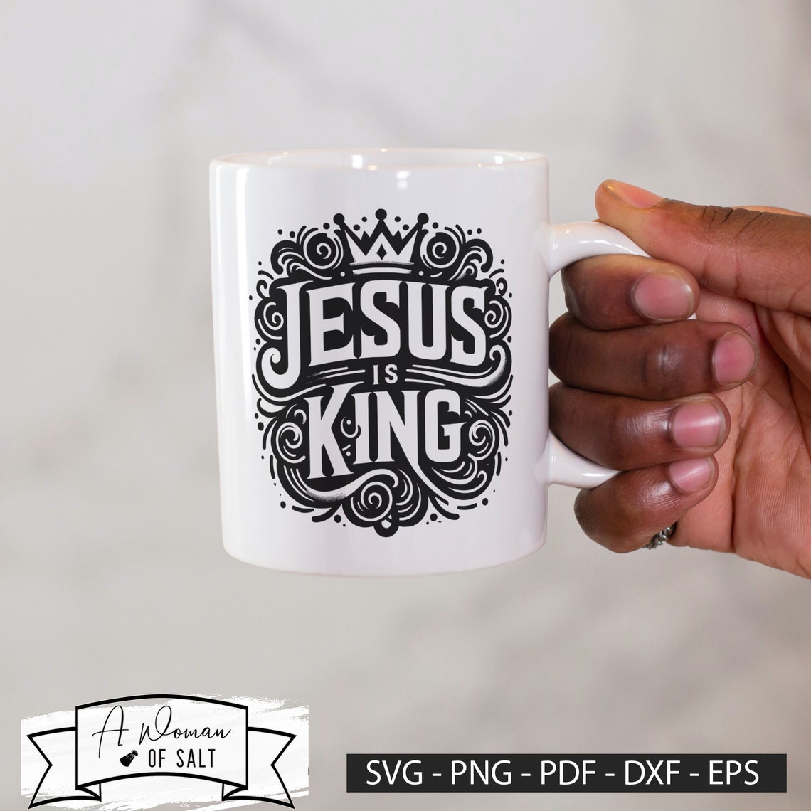 Jesus is King SVG Bundle Christian Faith Vector Graphics Holy Scripture ...