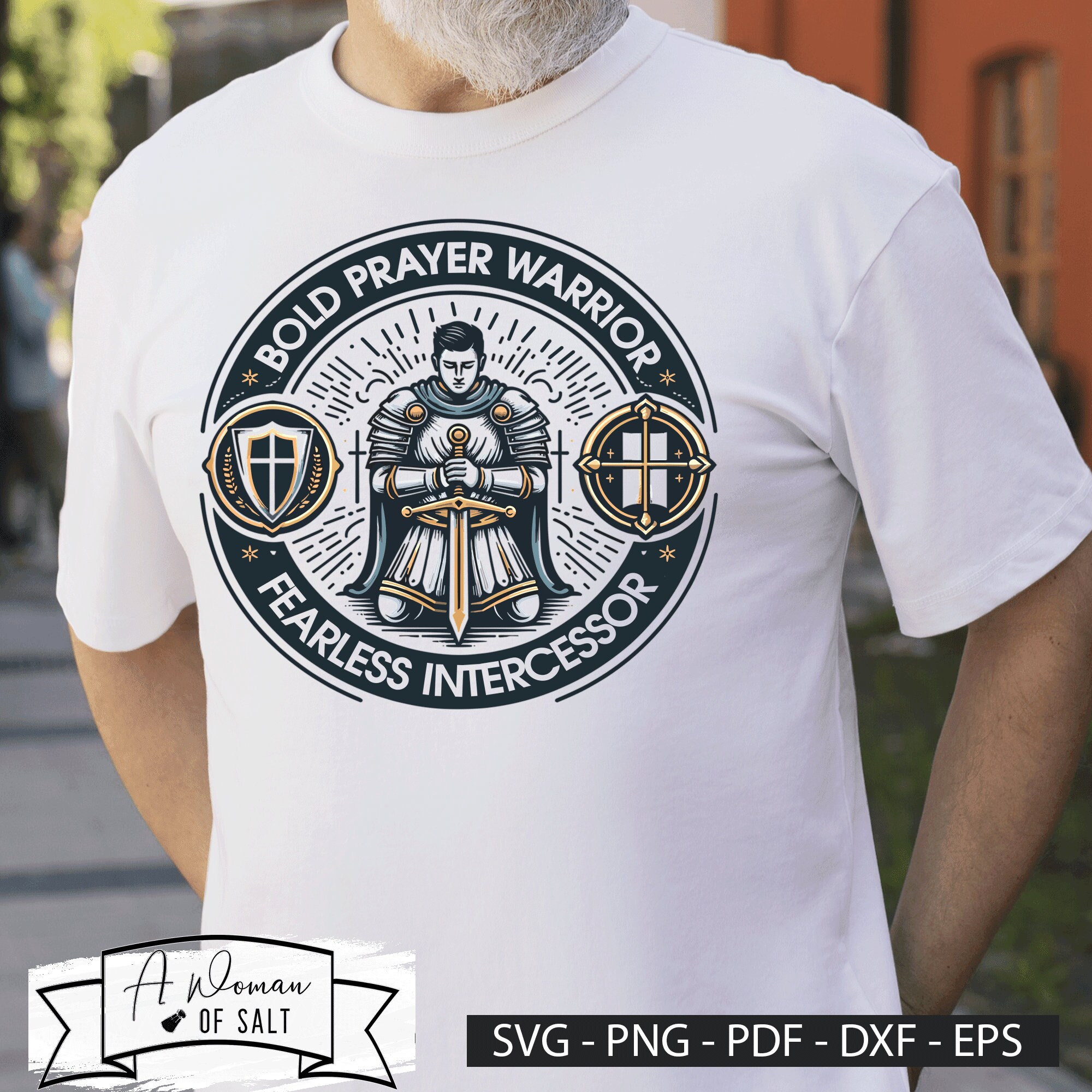 Bold Prayer Warrior Fearless Intercessor Svg Christian Digital Files in ...