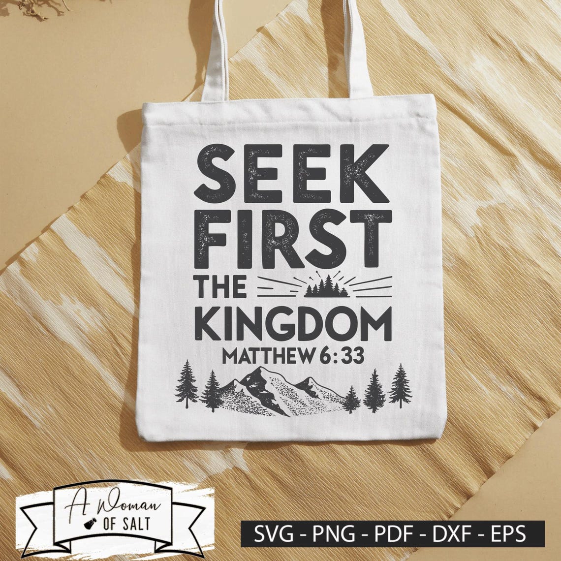 Seek First the Kingdom Matthew 6 33 Svg Png Eps Pdf Dxf Christian ...