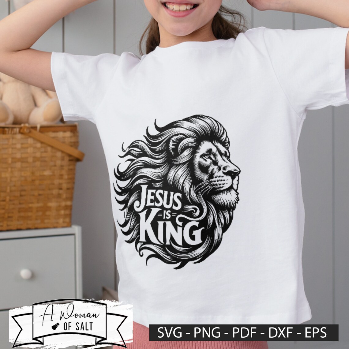 Jesus is King Svg Png Eps Pdf Dxf, God Svg, Holy Svg, Scripture Svg ...