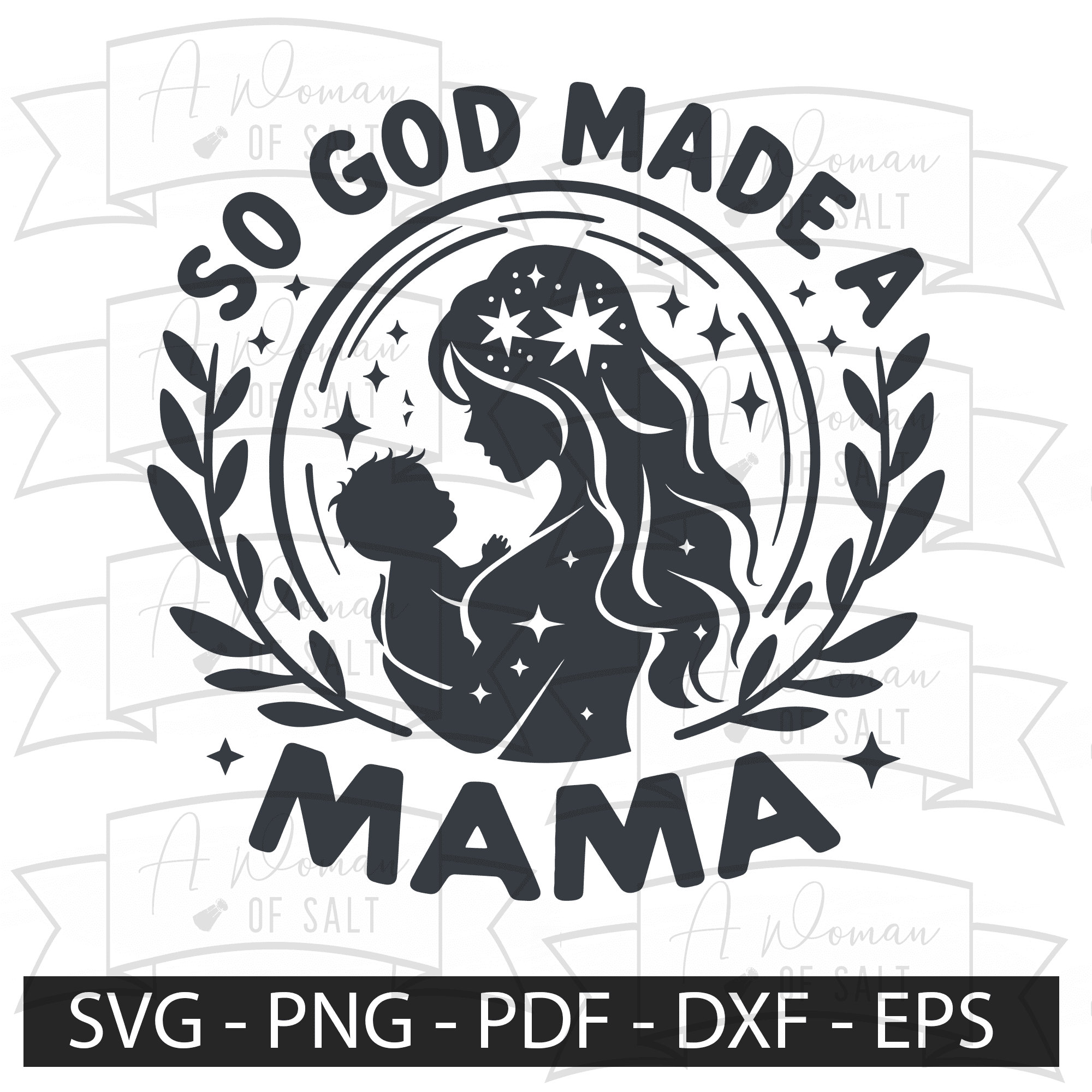 Christian Mom Svg Bundle: so God Made a Mama | Svg Png Eps Pdf Dxf ...
