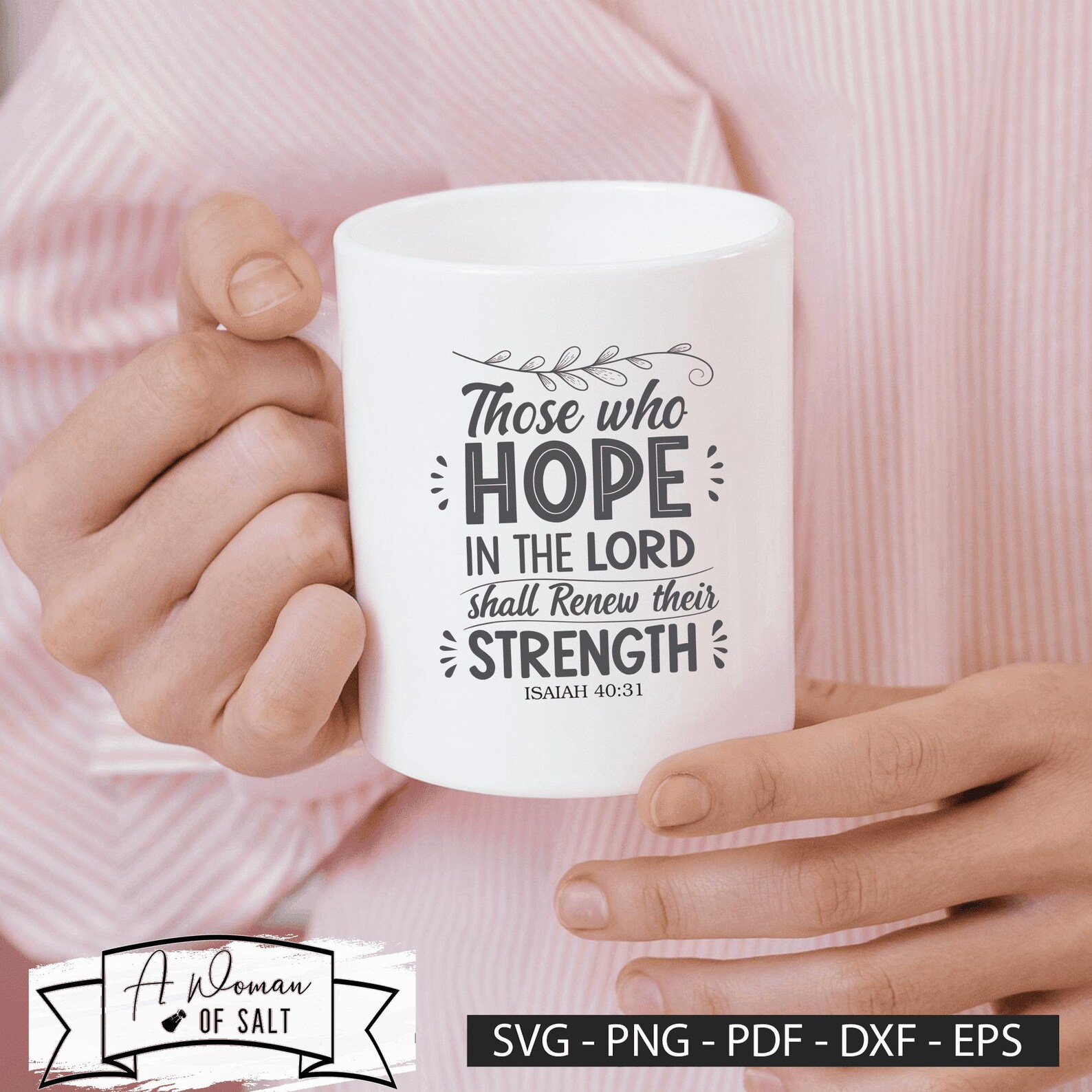 Christian Bible Verse Svg Those Who Hope in the Lord Shall Renew Their ...