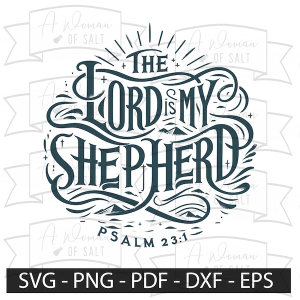 Psalm 23 Svg - Etsy