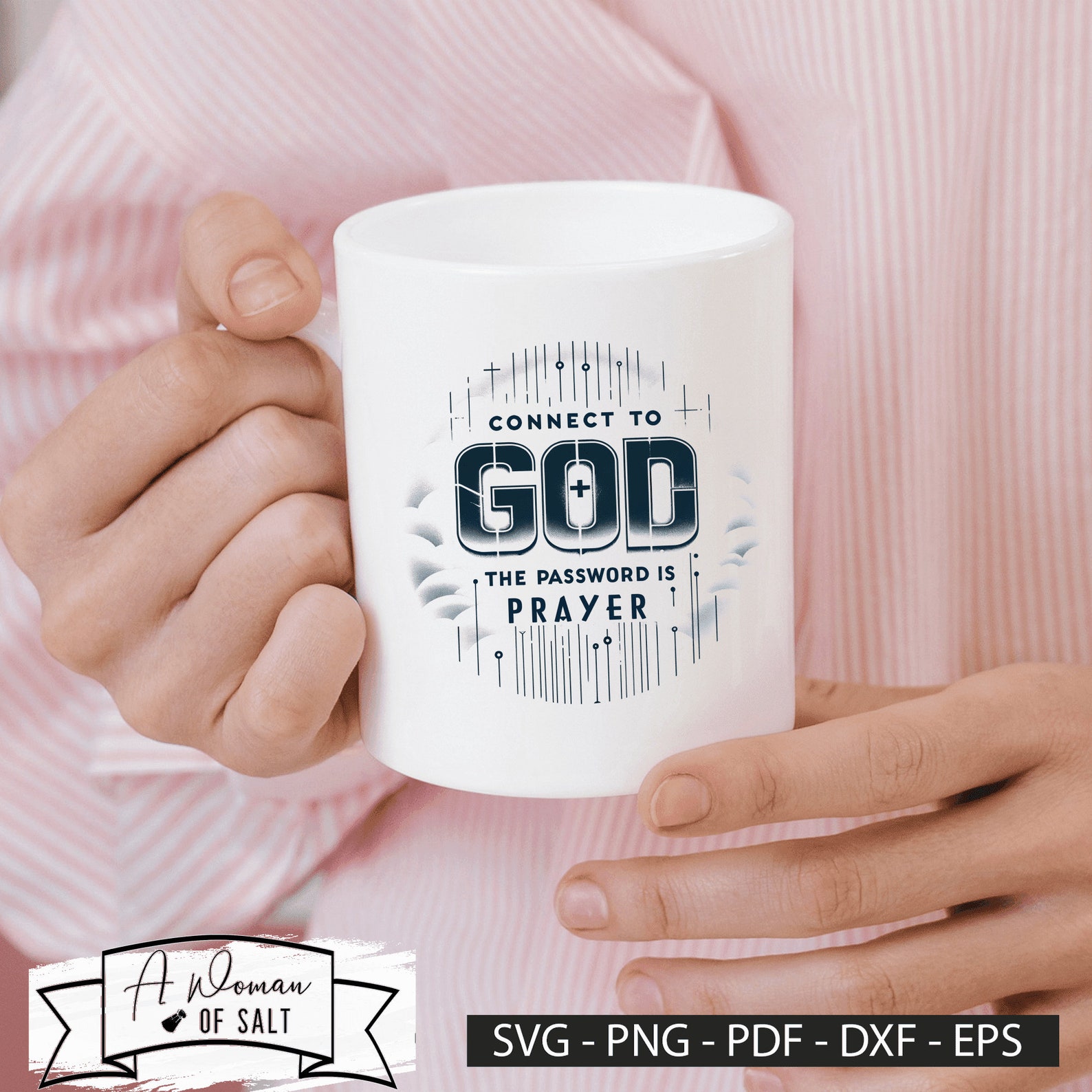Connect to God Password is Prayer Svg, Christian Digital Download ...