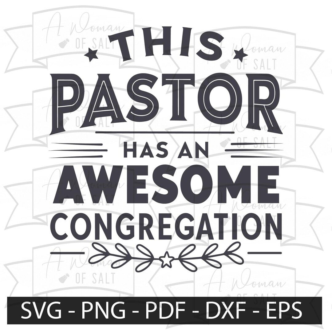 Pastor Design Awesome Congregation Svg Png Eps Pdf Dxf Sublimation ...
