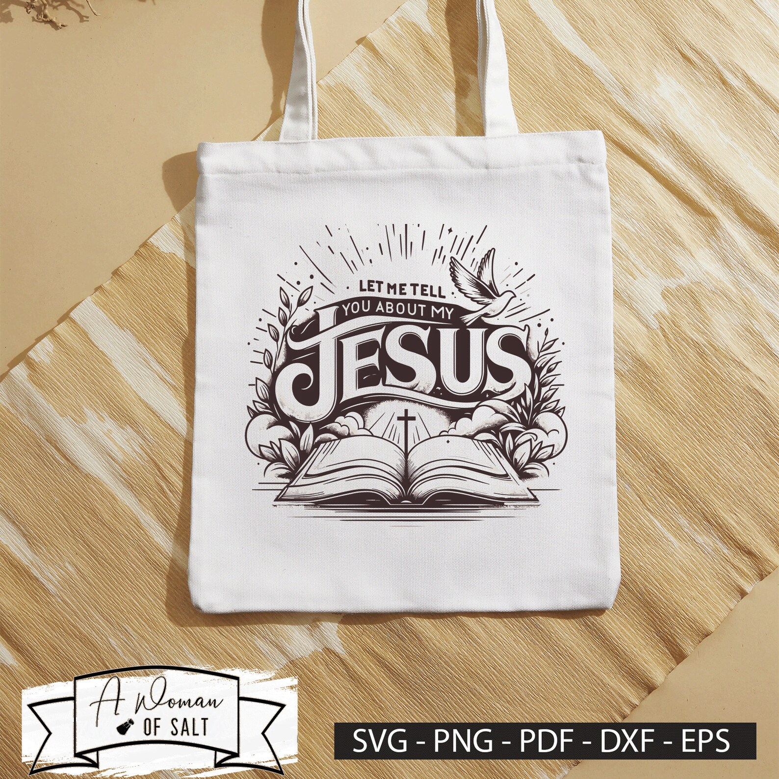 Bible Verse Digital Files: Let Me Tell You About My Jesus Svg, Png, Eps ...