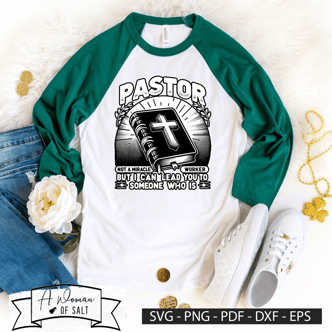 Pastor Svg & Png Files Pastor Not a Miracle Worker Christian Digital ...