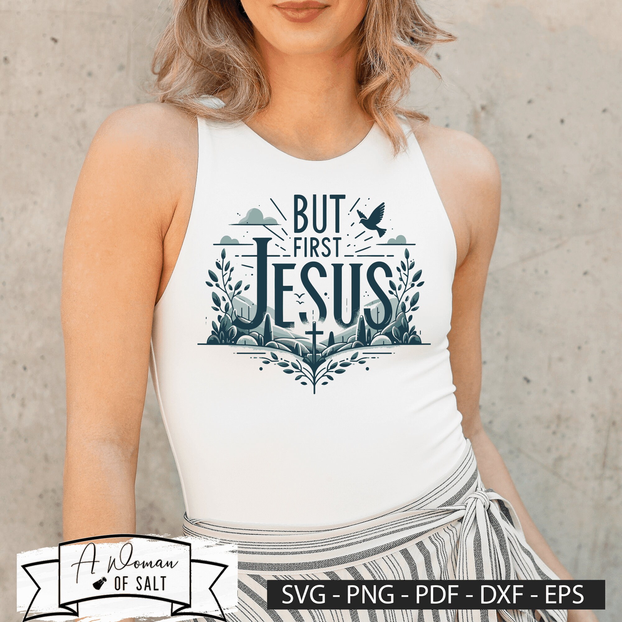 Christian Svg Files for Download: but First Jesus, Bible Verse, Faith ...
