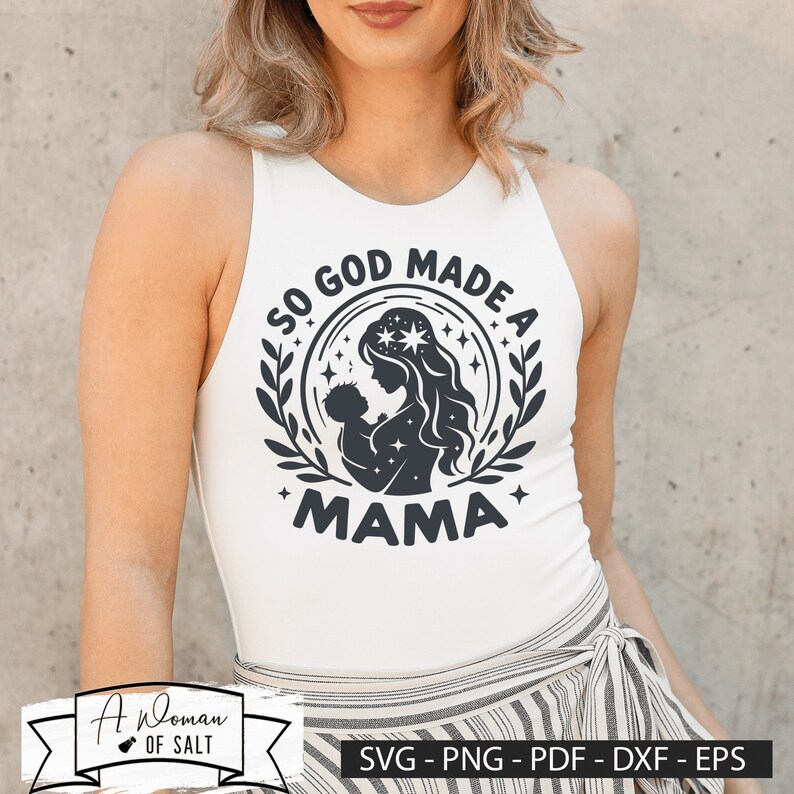 Christian Mom Svg Bundle: so God Made a Mama | Svg Png Eps Pdf Dxf ...
