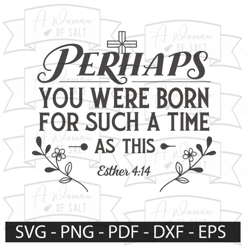 Esther 4 14 Svg - Etsy