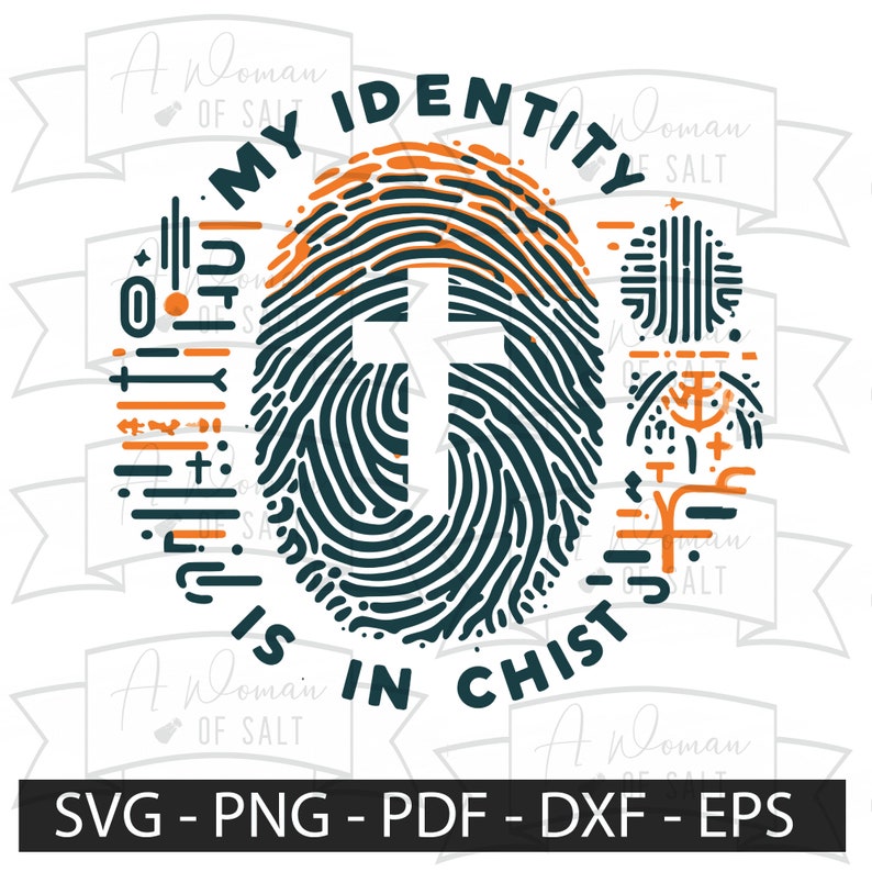 My Identity is in Christ - Christian Digital Files Bundle in Svg, Png ...